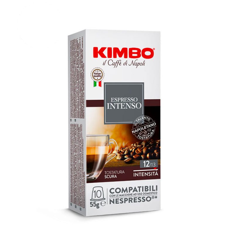 Kimbo Espresso Intenso 10 capsule cafea Nespresso intensa ciocolata 12 ...